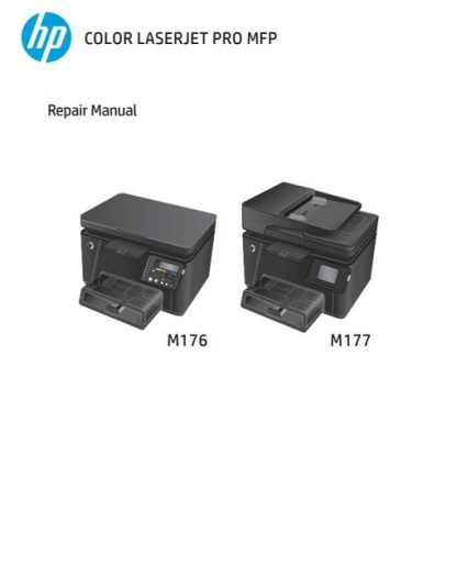 HP Color LaserJet Pro MFP M176, M177 Service Manual : RepairManualus